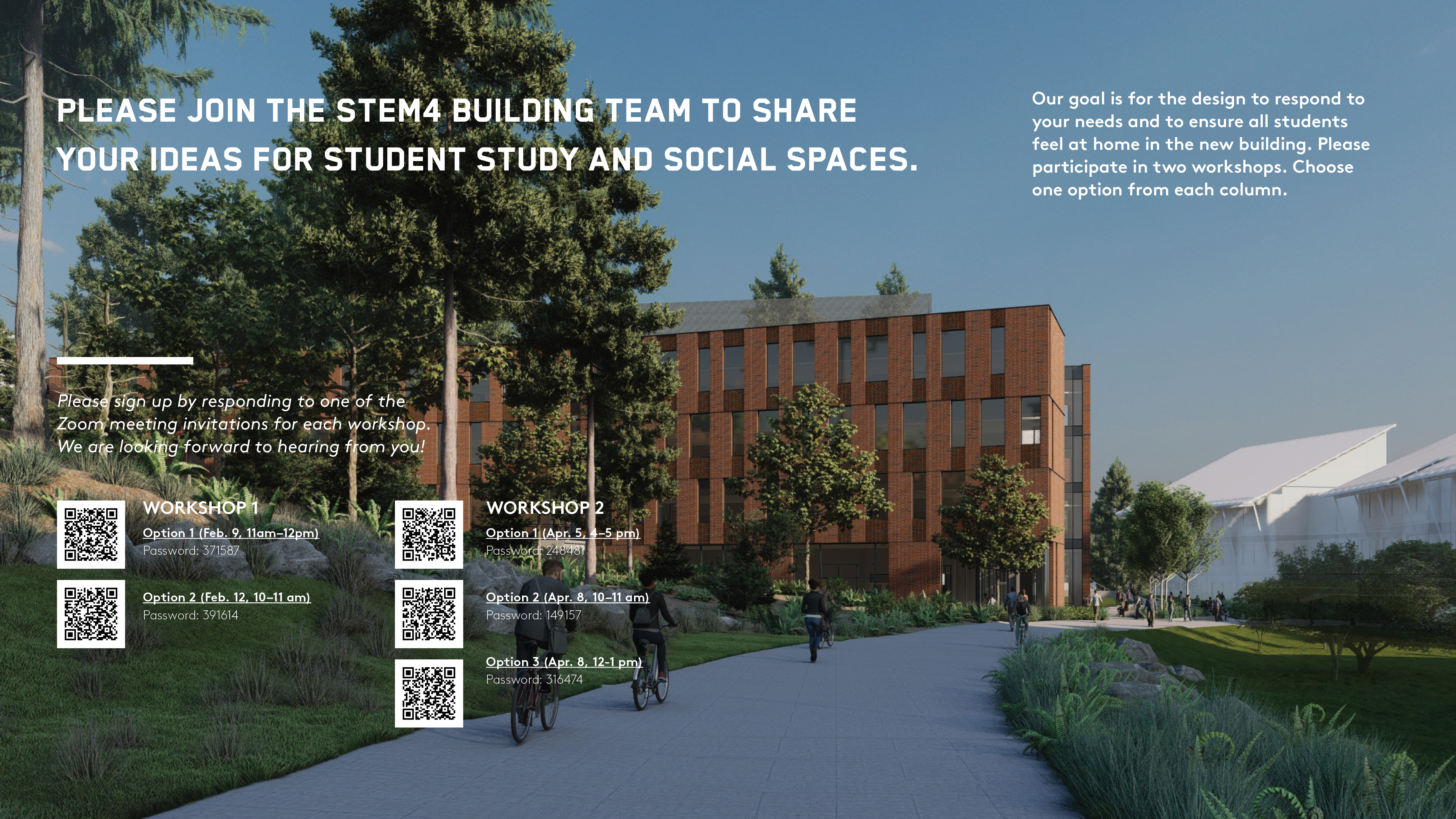 STUDENT VOICES WANTED! STEM4 BUILDING STILL A GO | Cascadia College